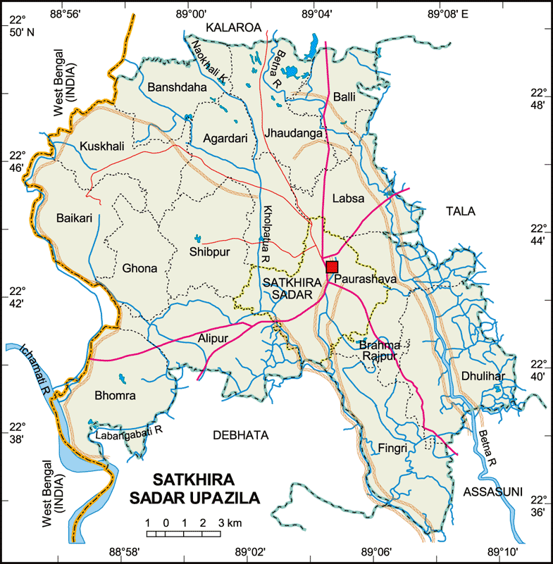 Mouza & Land Use Maps of Satkhira Sadar Upazila, Satkhira, Bangladesh ...