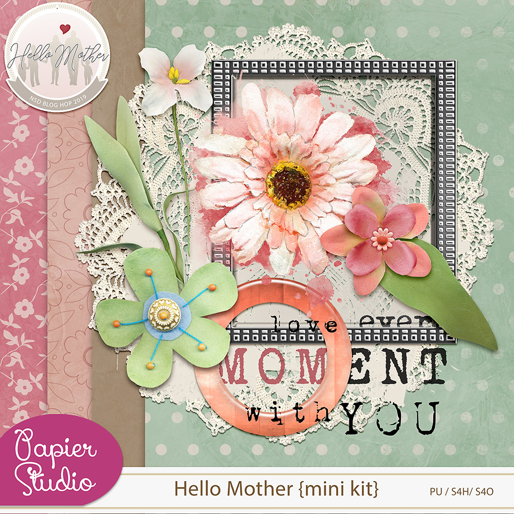 Papierstudio - A Arte do Scrapbooking Digital: Freebie Hello Mother NSD ...