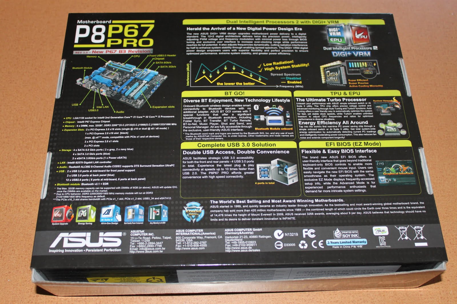 Stereowise Plus: Asus P8P67 PRO Motherboard Review