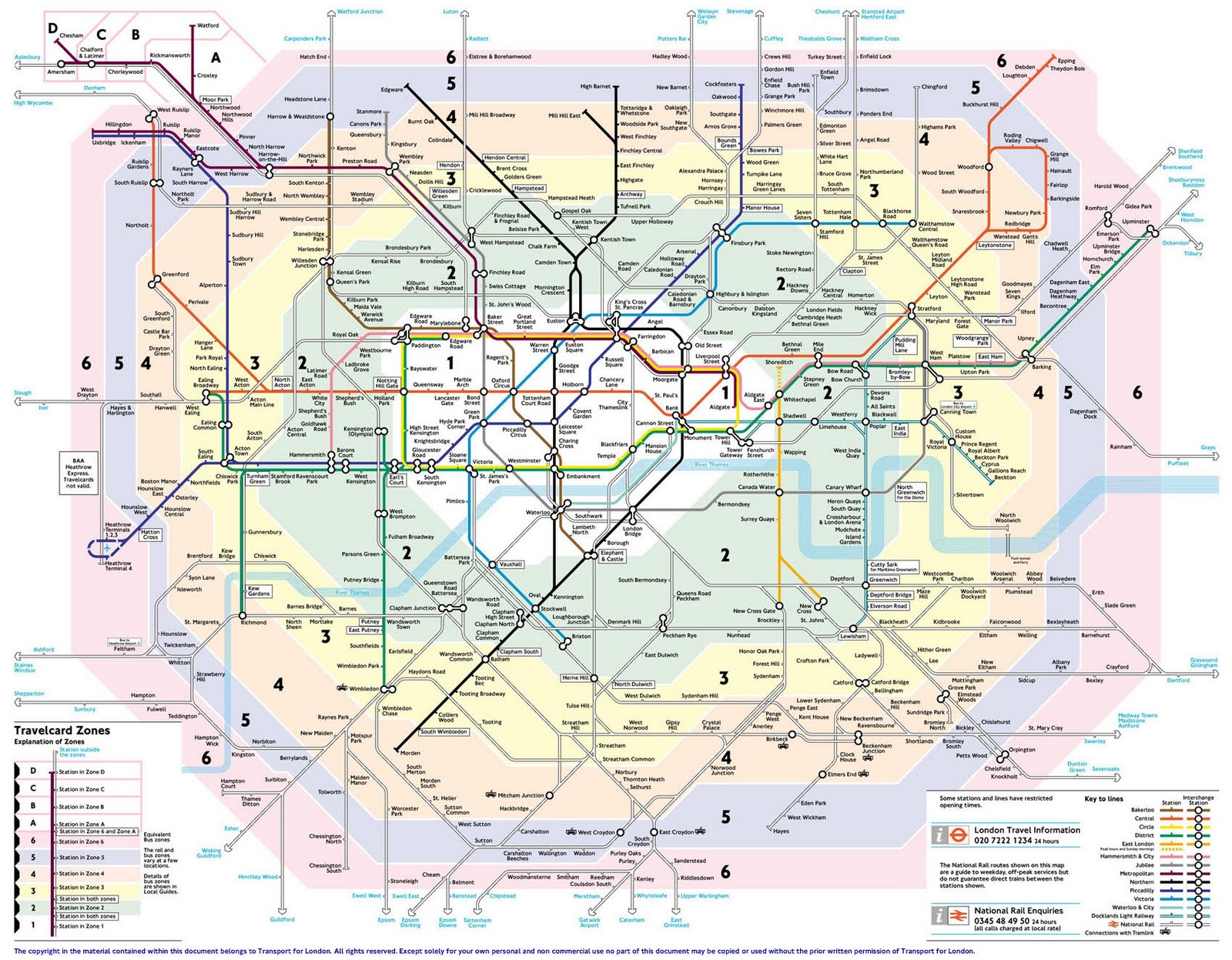 Metro Map Pictures: Map of London Metro Pictures