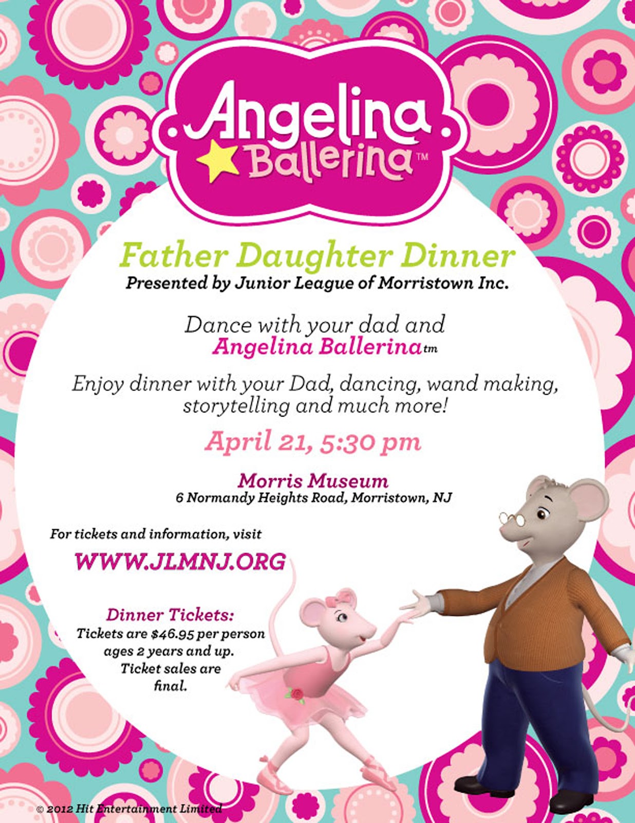 Junior League of Morristown: Angelina Ballerina Father Daughter Dinner ...
