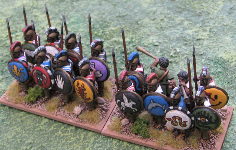 Analogue Hobbies: From TimB: 28mm Greek Hoplites (125 points)
