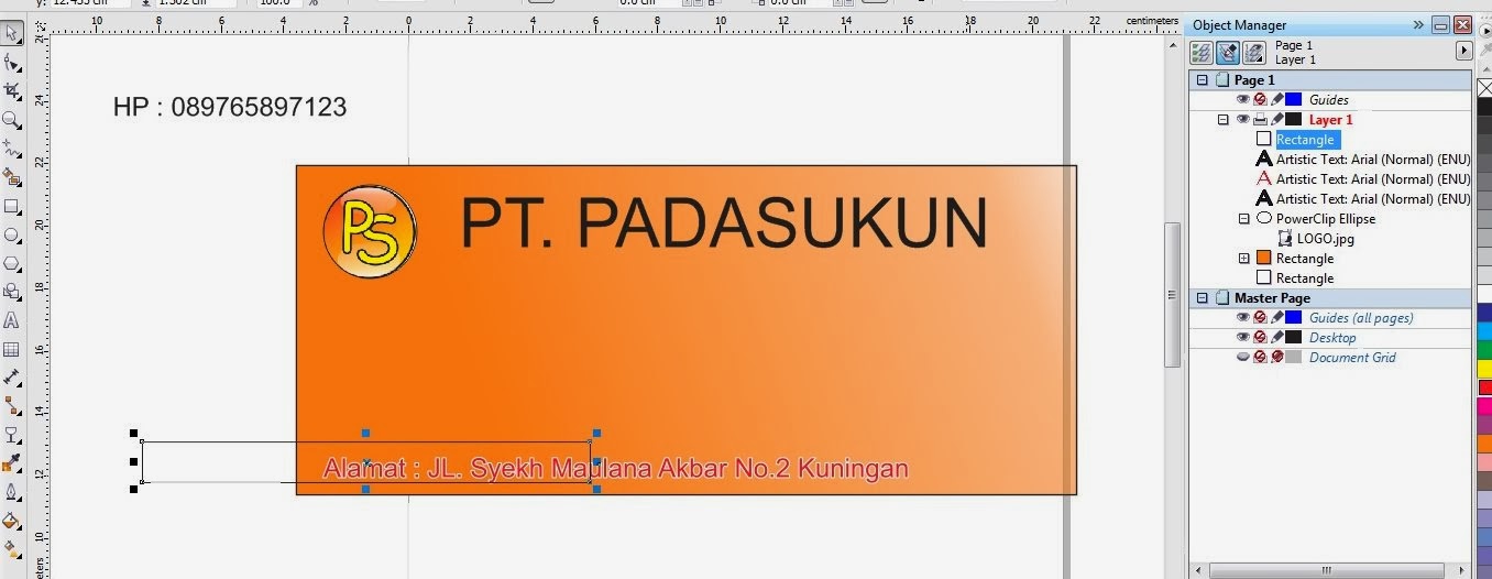 Desain Grafis : Tutorial membuat spanduk perusahaan