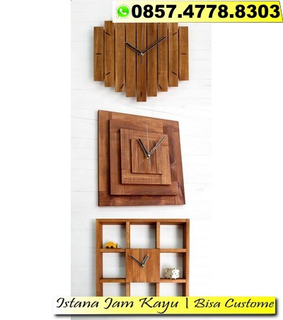 Jam Dinding Kayu Unik, Jam Dinding Kayu Custom, Jam Dinding Kayu Murah ...