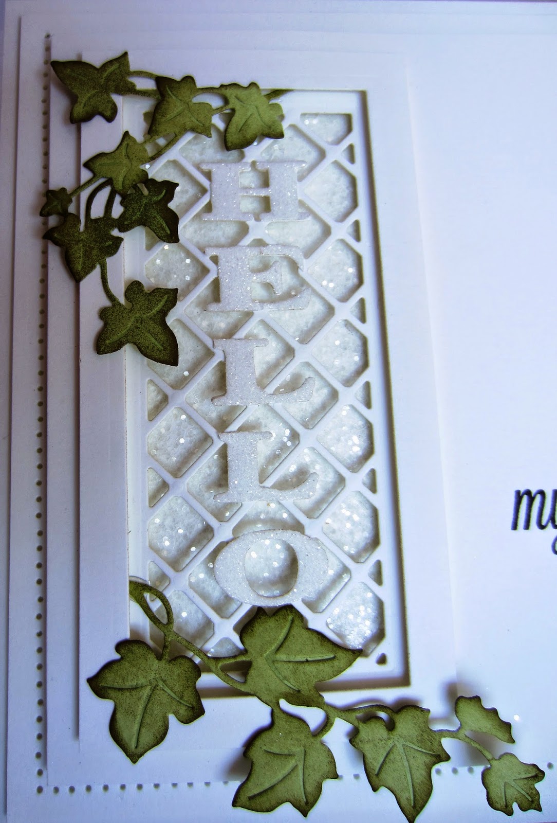 PartiCraft (Participate In Craft): Framed Trellis Sentiment