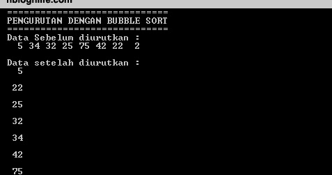 Sorting #1 - Metode Bubble Sort - nblognlife