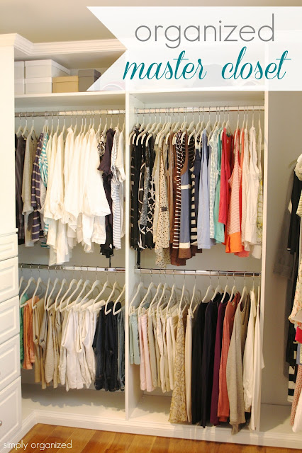 organized master closet | simply organized | Bloglovin’