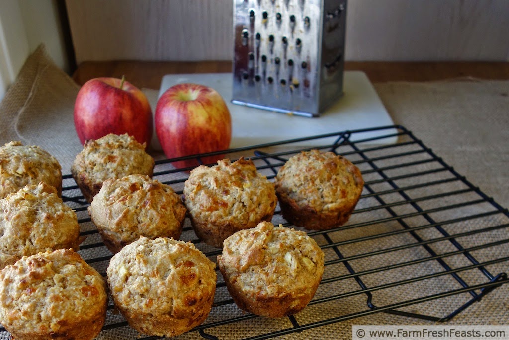 Farm Fresh Feasts: Cheddar Apple Soaked MultiGrain Muffins