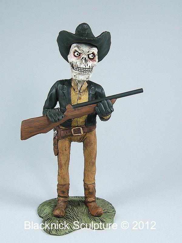 Blacknick Sculpture: Skeleton Zombie Cowboy