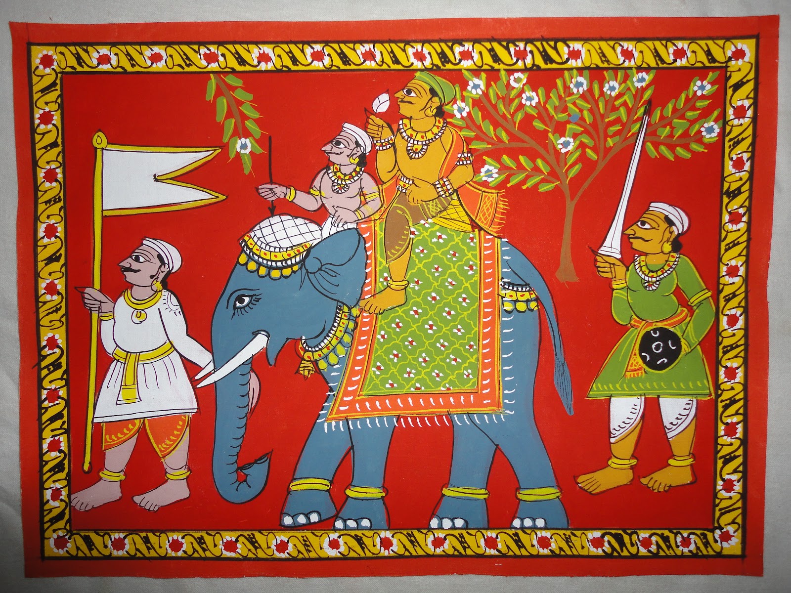 Cheriyal Scroll Paintings by Vaikuntam nakash