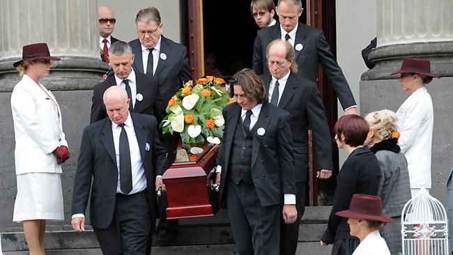 WAIST HIGH: Greg Ham Farewelled Yesterday.