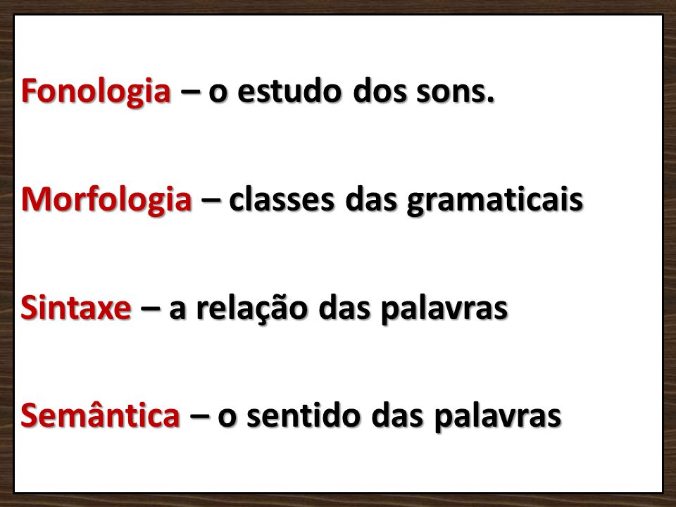 O Que é Gramaticalmente - FDPLEARN