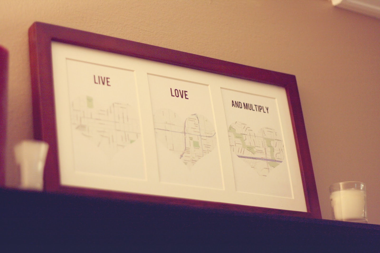 Easy DIY Heart Map - Love and Marriage