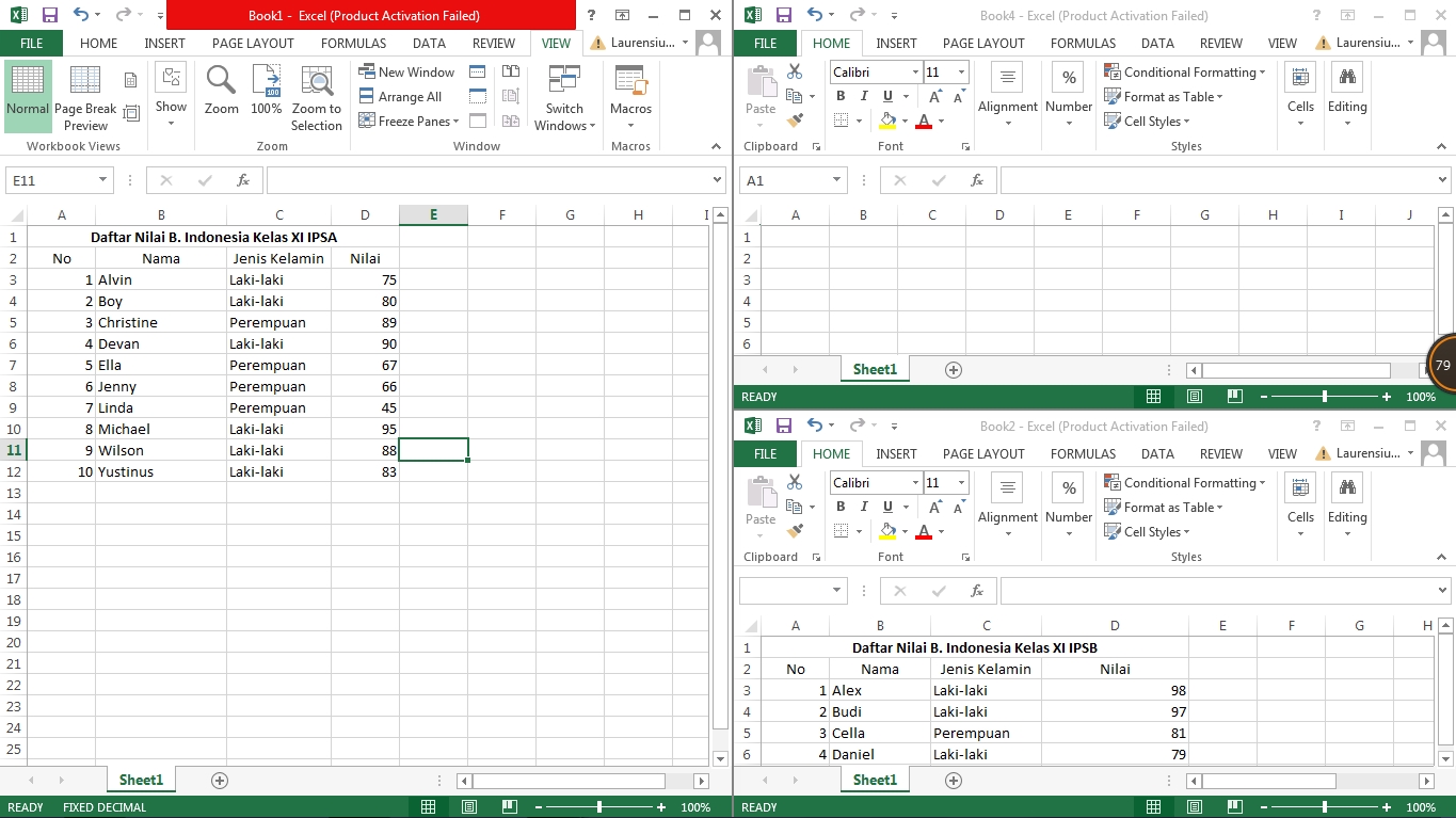 Cara Melihat Dua Workbook atau lebih Secara Bersamaan di Microsoft ...