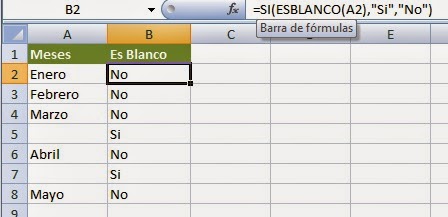 Exceltutos, tutoriales de excel: Funcion Si en excel