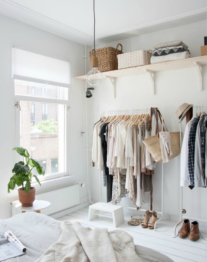10 ideas para un vestidor abierto low cost | Decoración