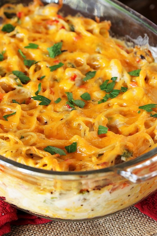 Turketti {aka: Leftover Turkey Spaghetti Casserole} | The Kitchen is My ...