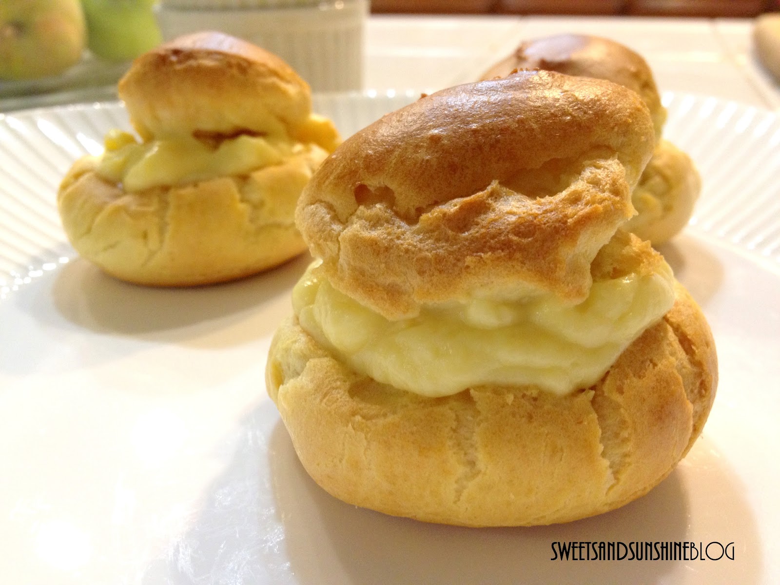 In the Works: Cream Puffs with Vanilla Custard