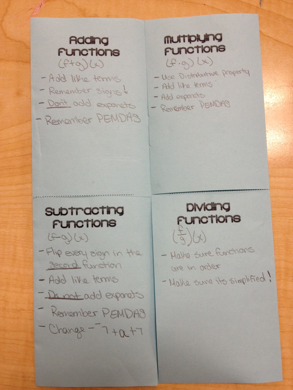 misscalcul8: Made 4 Math #15 Foldables