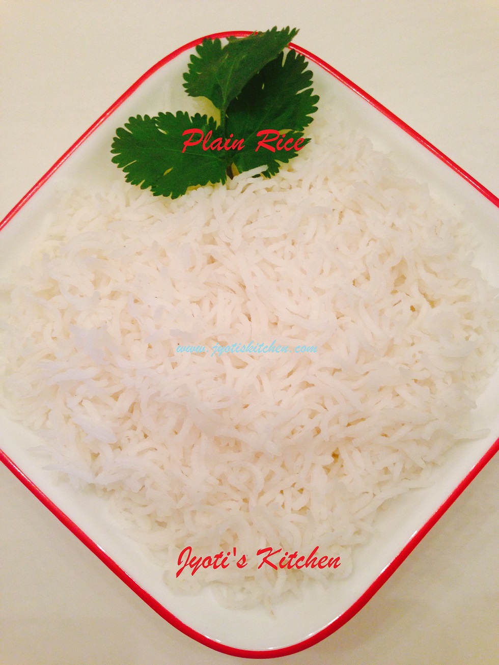 Rice (Plain-Basmati) | Jyoti's Kitchen - Simple & Easy Cooking