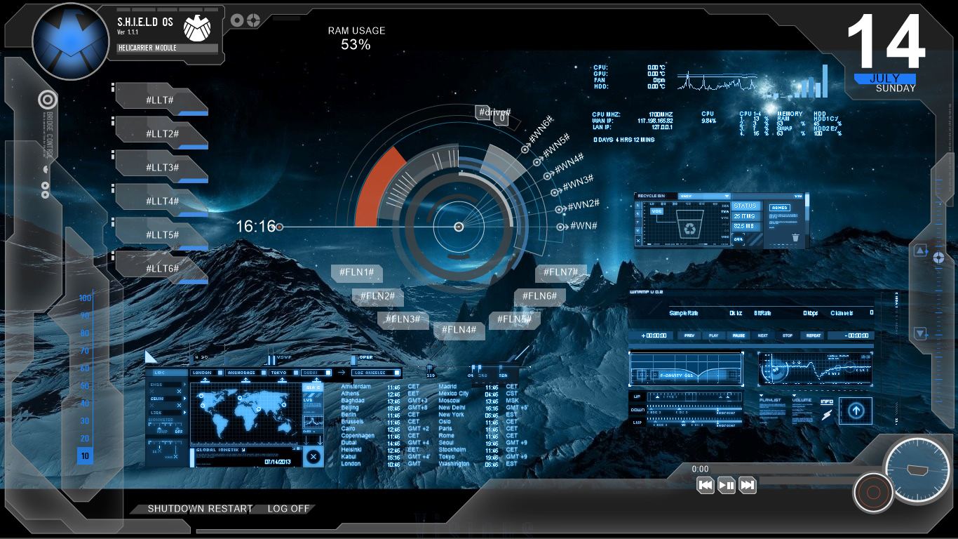 Skinpack untuk Rainmeter