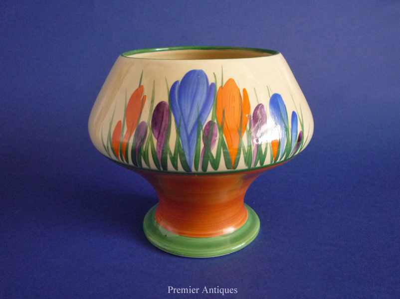 Premier Antiques: Clarice Cliff Autumn 'Crocus' Mushroom Shape 341 Vase