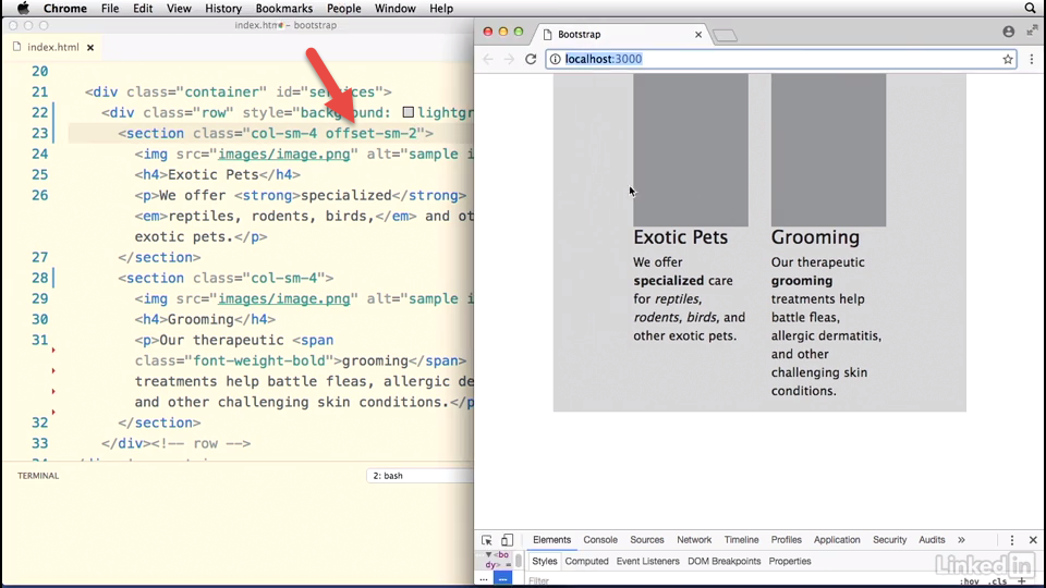 Dimensi TutupBotol: Ringkasan Column Offset di Bootstrap