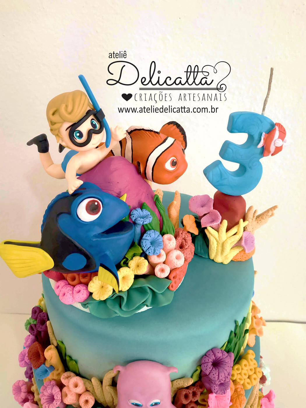 Bolo Procurando Nemo
