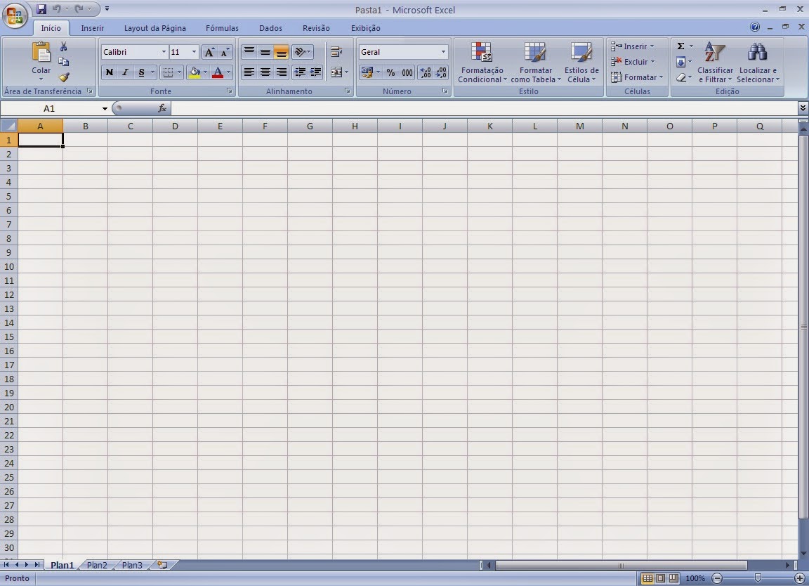 Luís Informática: Como fazer uma planilha no Excel