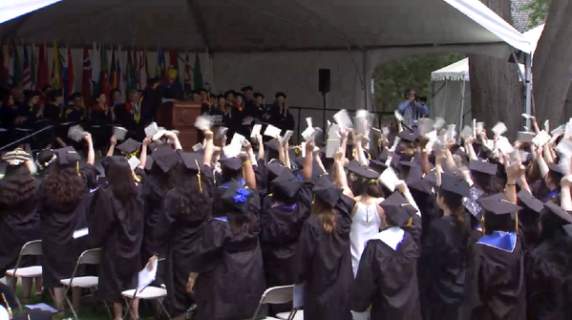 Photos: Chimamanda at Wellesley College giving a commencement speech