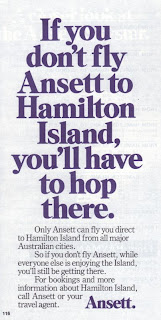 Airline memorabilia: Ansett Australia (1989)