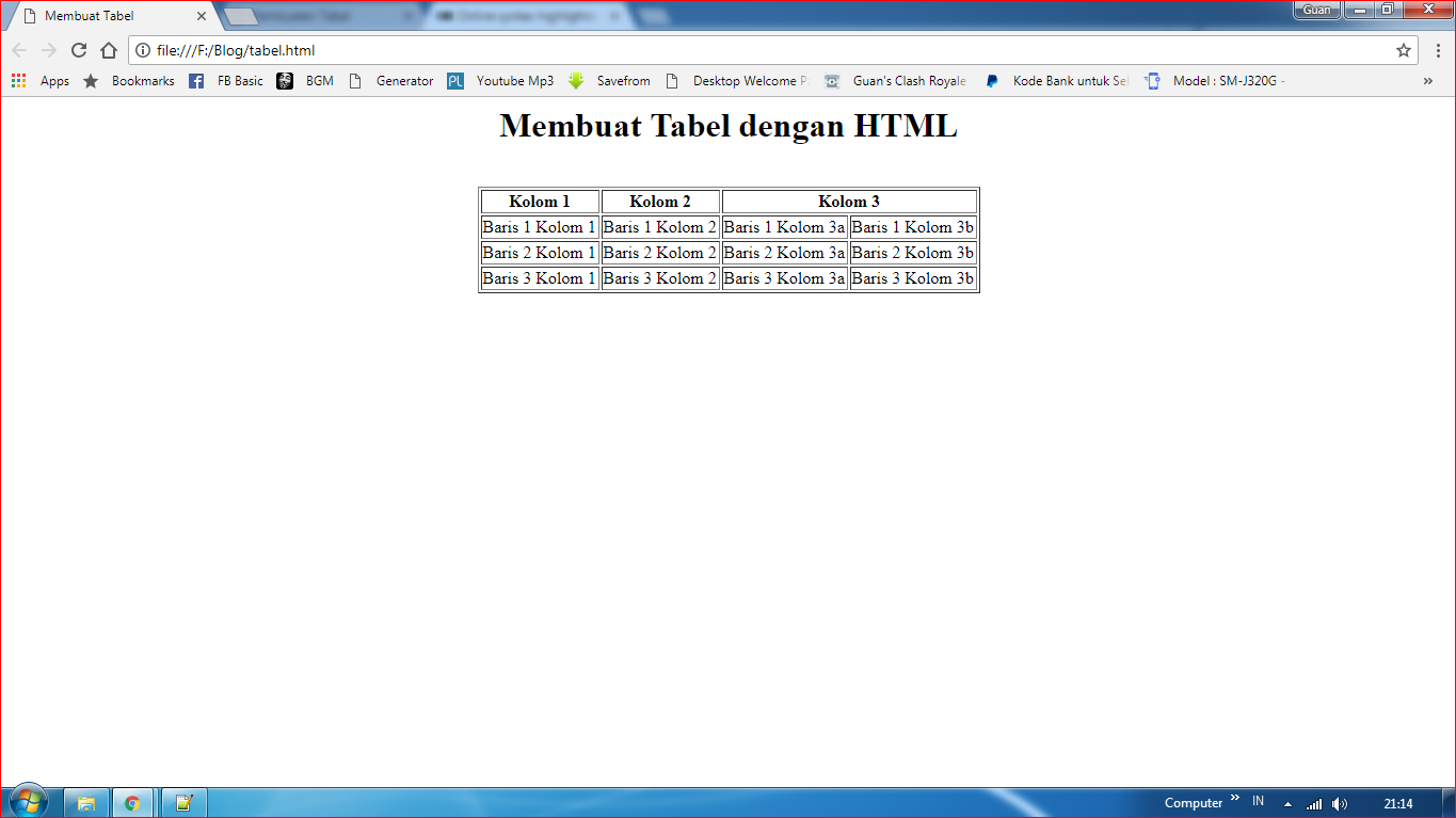Guan Kode: Cara Membuat Tabel dengan HTML