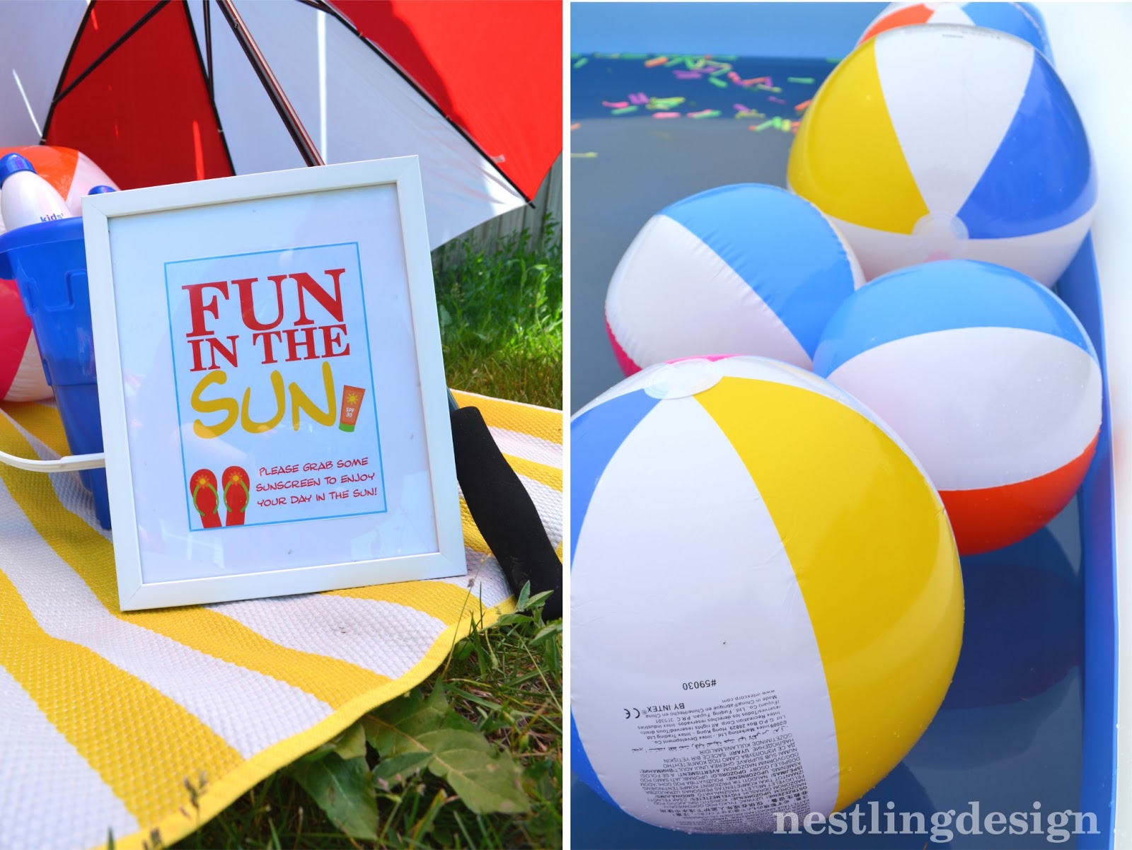 Nestling: Beach Ball Pool Party Reveal! {New to the Shop}