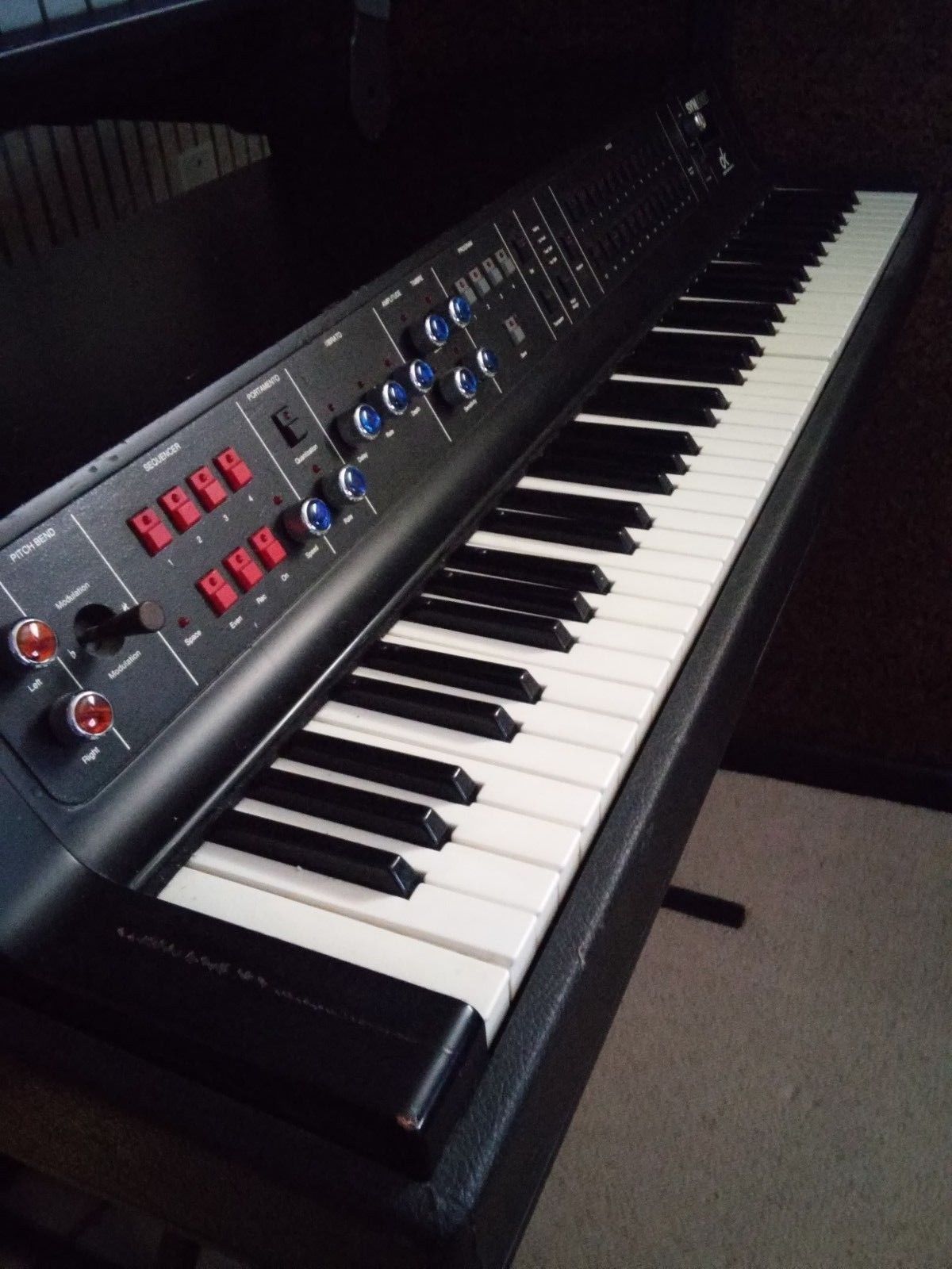 MATRIXSYNTH: Synergy DK1 Synthesizer GDS w/ Custom Cool Red & Blue ...