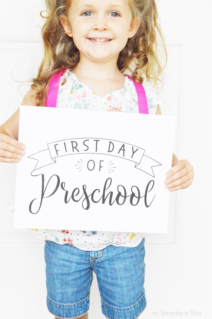 First Day Free Printable - My Someday in May