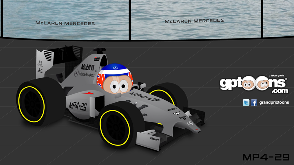 Continental Circus: Formula 1 em Cartoons: McLaren MP4-29 (GP Toons)