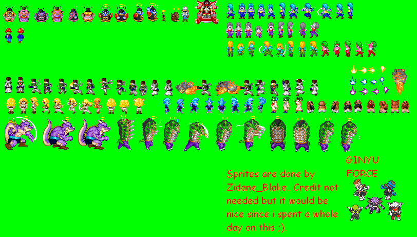 Dragon Ball z Sprites