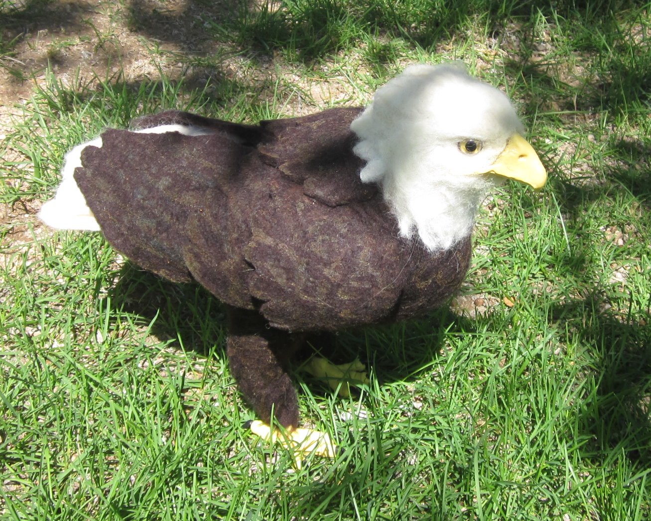Needle Felted Art by Robin Joy Andreae: Bald Eagle Commission
