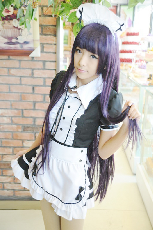 Cosplay, Naruto,Ninja, Kostüm,Anime: Maids meido