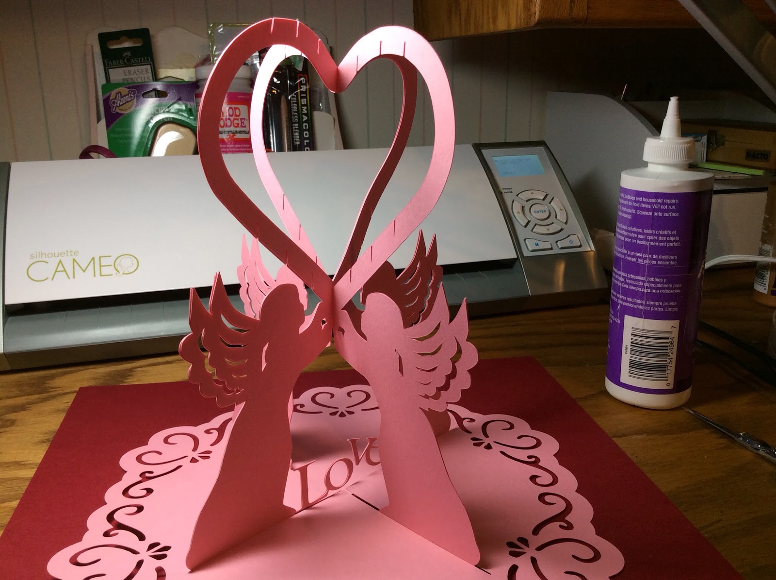 Papercrafts and other fun things: Sliceform Heart Table Decoration