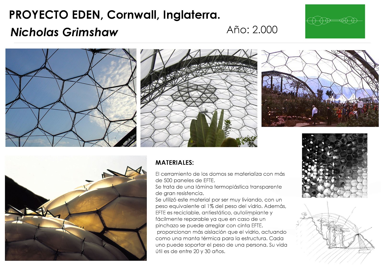 María O'Connor Nebot - Proyectos I: PROYECTO EDEN - NICHOLAS GRIMSHAW