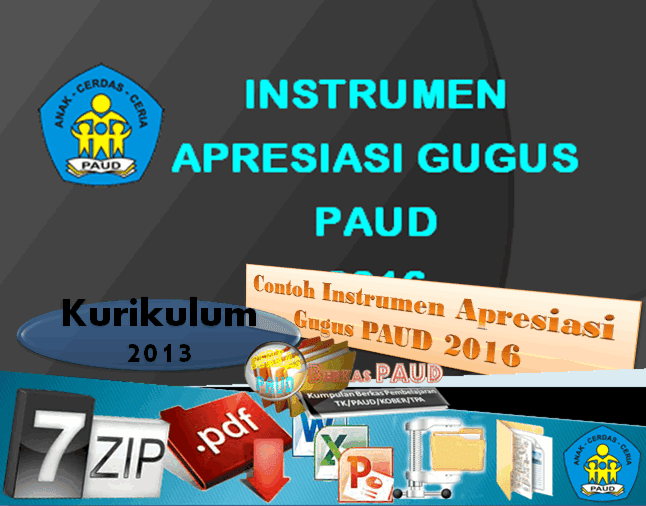 Contoh Instrumen Apresiasi Gugus PAUD 2016 | Gudang Kurikulum