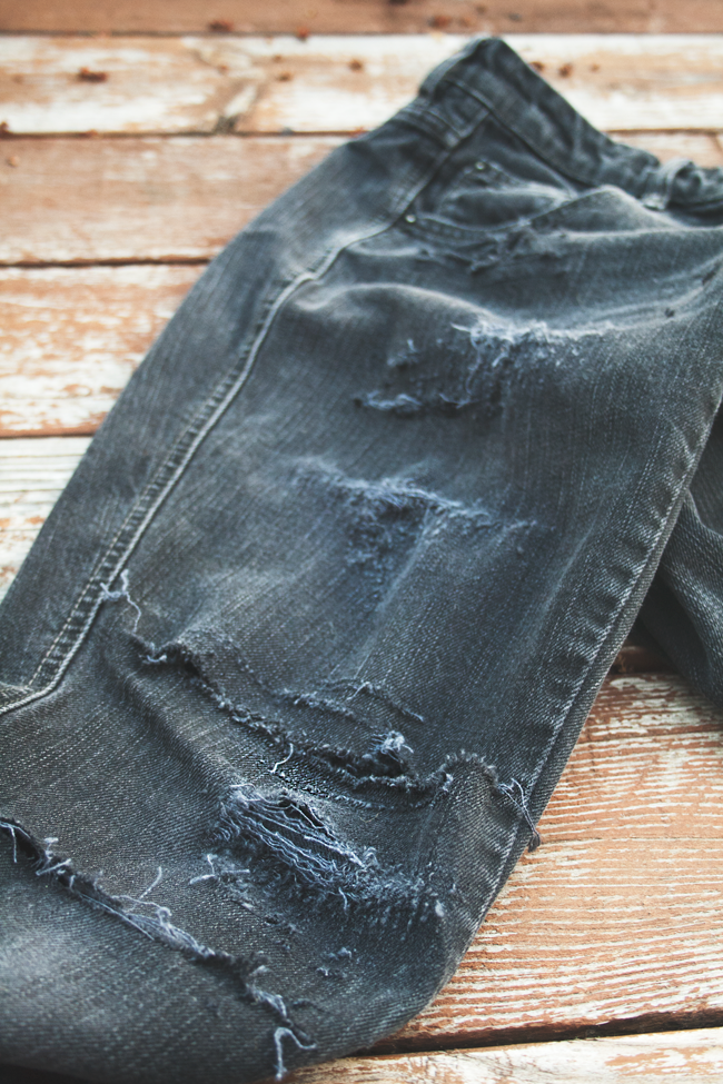 fox and gypsy: DIY distressed denim