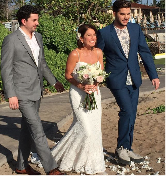 Adam Lambert On Instagram "Giving Away The Bride!" Adam Lambert, Neil Lambert & Mom Leila | Adam ...