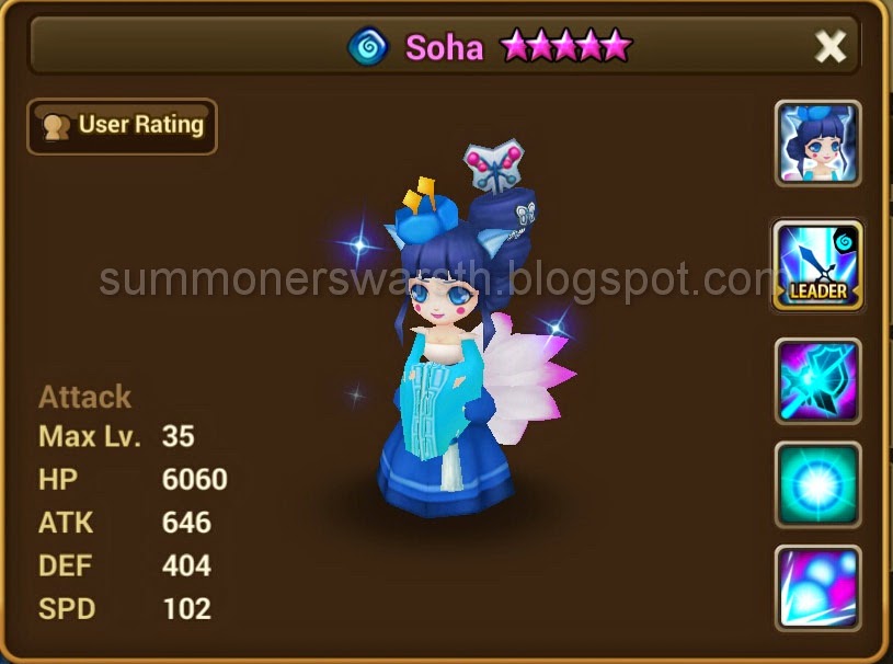 Nine-tailed Fox (Water) | Summoners War