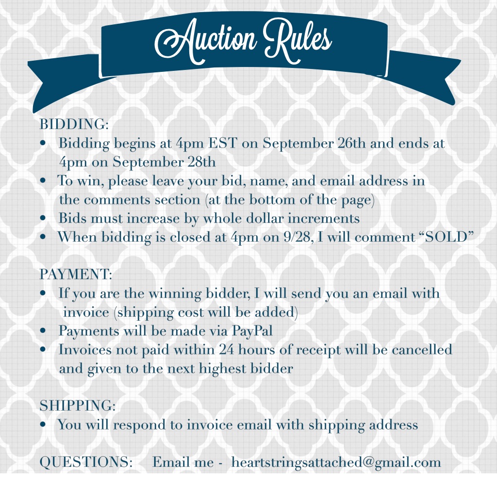 AUCTION RULES | Heart Strings
