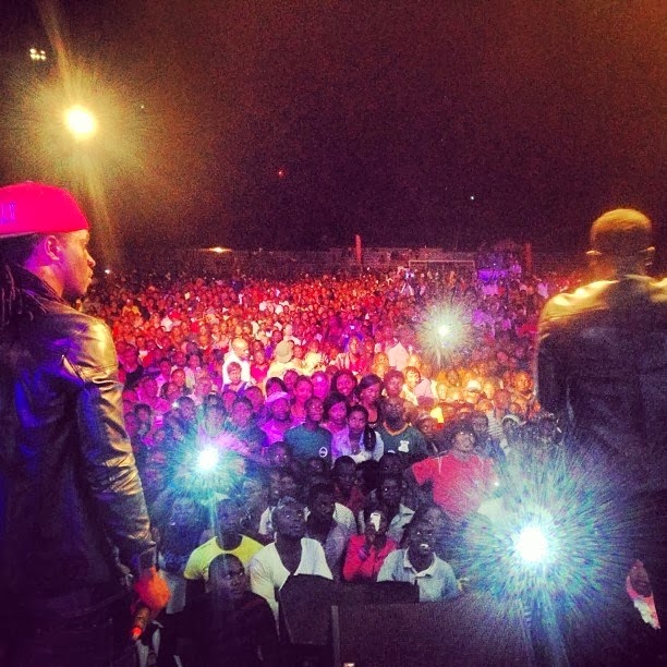 P-Square's Concert In Zambia: Peter & Paul Okoye Wow Crowds At Zamtel's ...