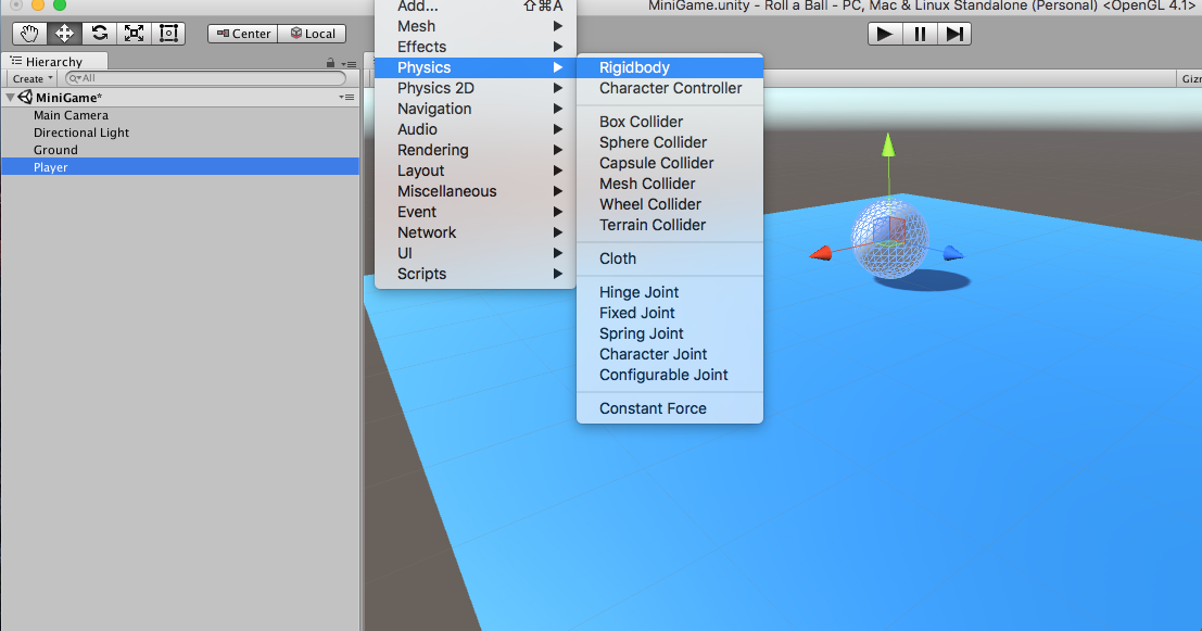 Rigidbody Pada Unity 3D