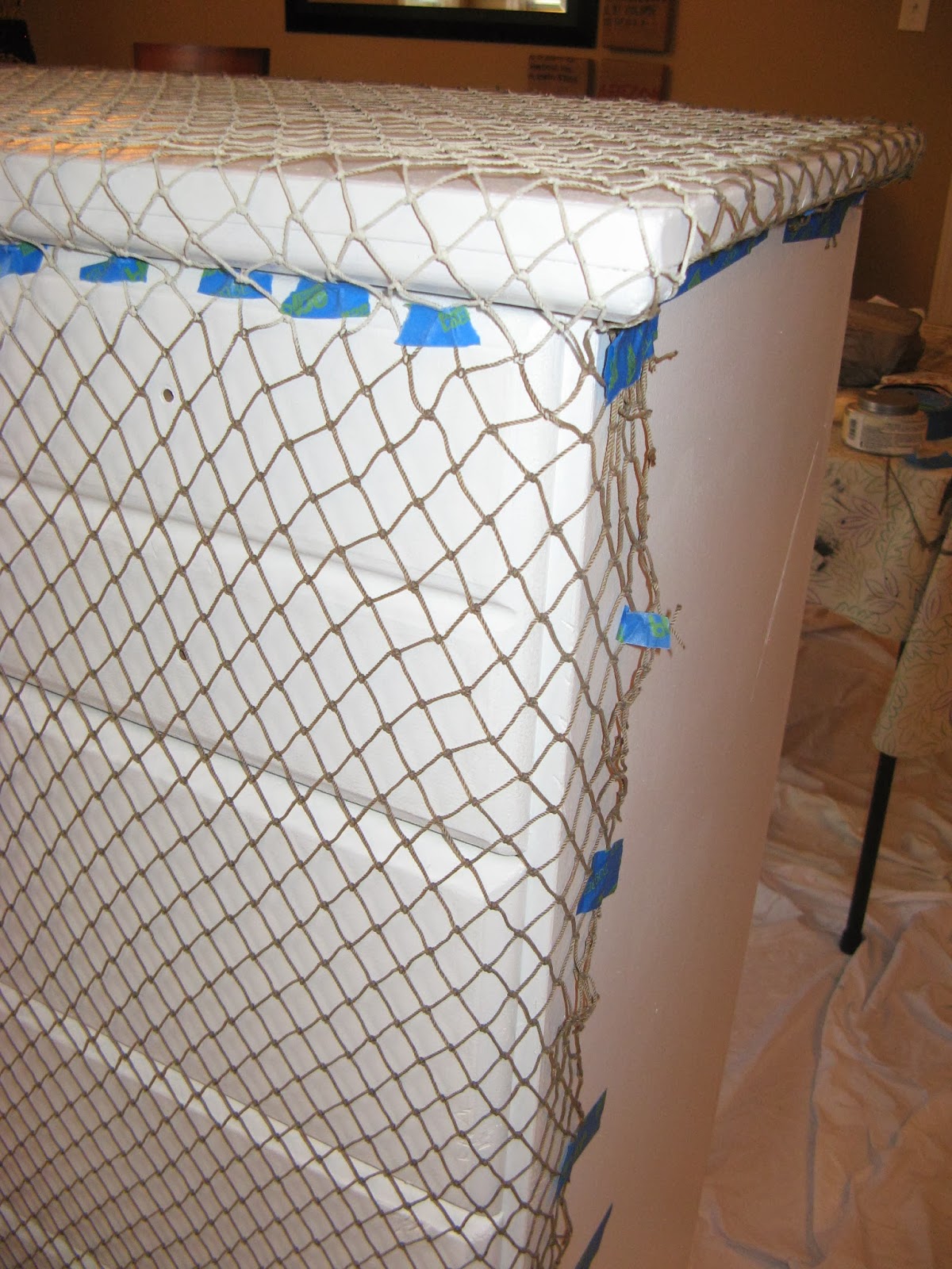 Susan Snyder: FISHNET PAINT PATTERN - FAILED ATTEMPT?