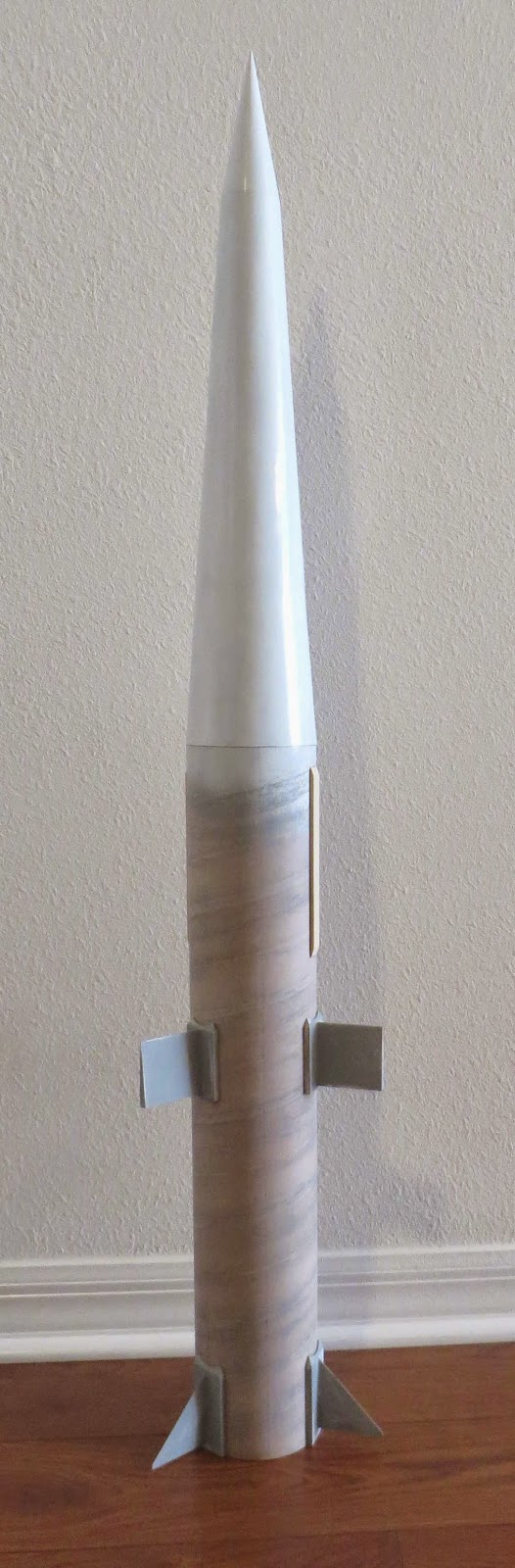 Model Rocket Building: TLP Pershing #K046 Build, Part 35, Fin Gluing